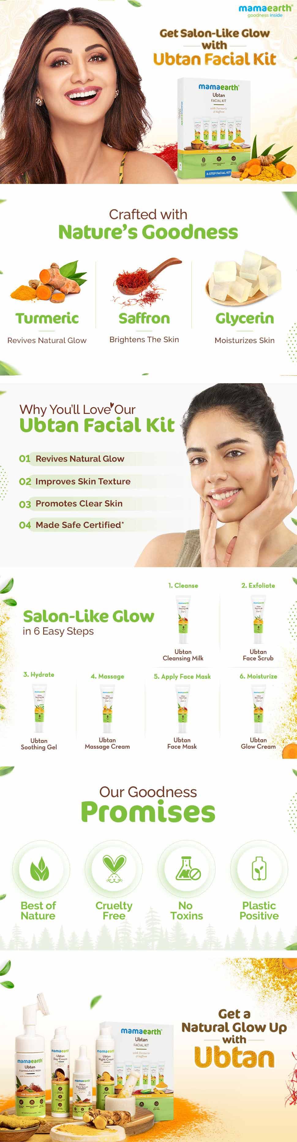 Mamaearth facial kit store